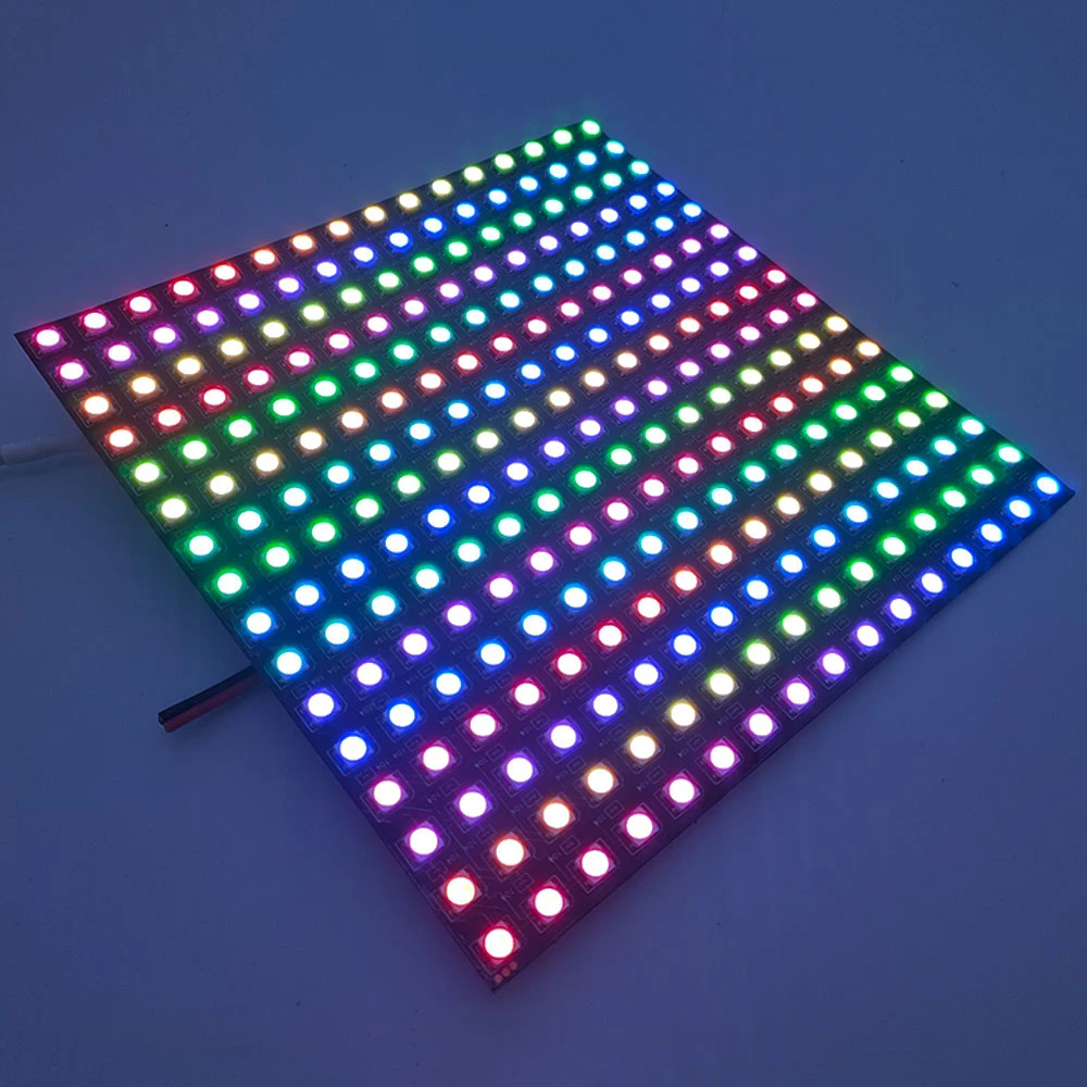 DC5V WS2812B 8X8 8X32 16X16 Einzeln Adressierbaren Panel Licht WS2812 ...