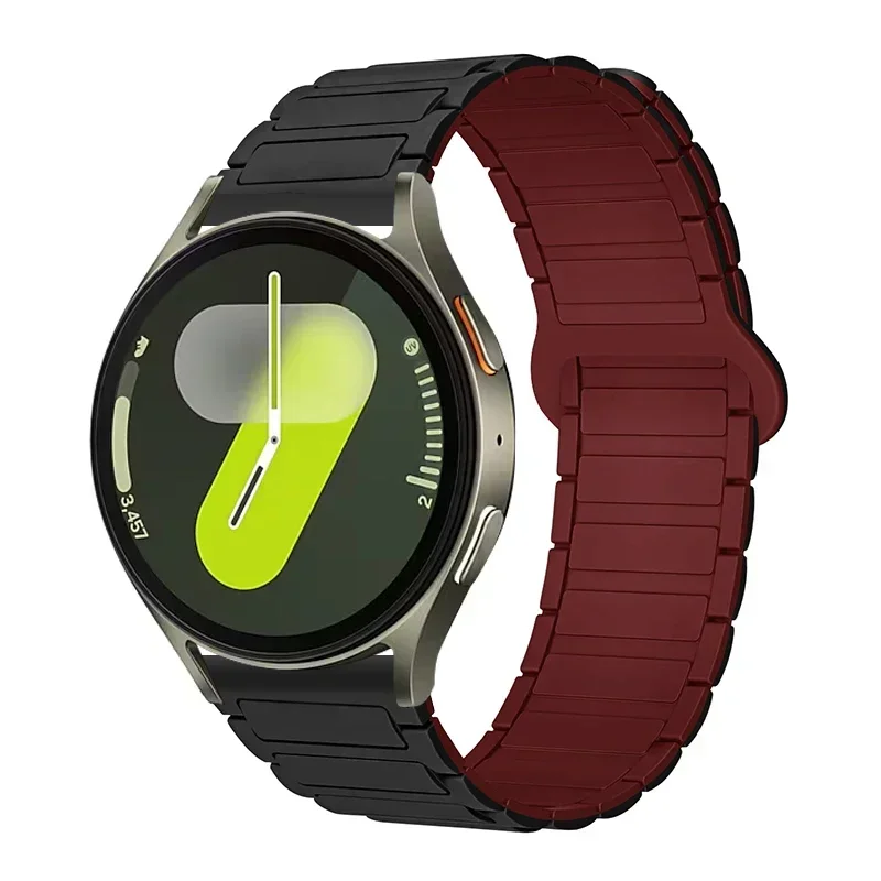 Magnetic Silicone Smartwatch Strap - 20mm/22mm, Soft Band Bracelet for ...