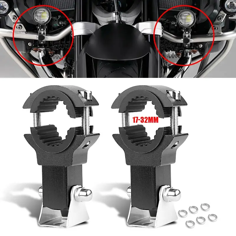 17-32mm-Universal-Aluminum-Alloy-Motorcycle-Headlight-Mount-Bracket ...