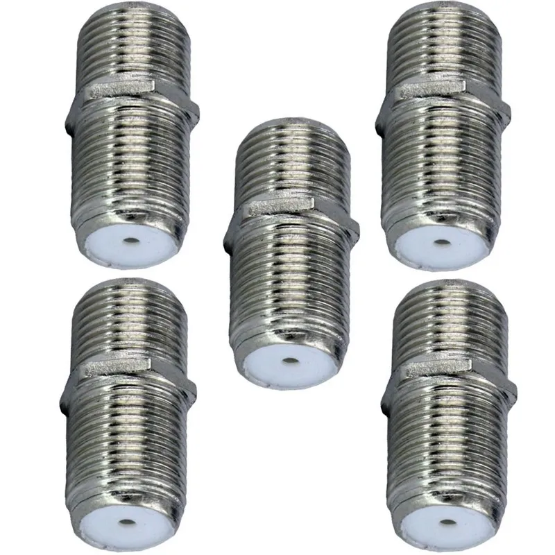 5PCS-F-Type-Coupler-Adapter-Connector-Female-to-F-Female-Jack-for-RG6 ...