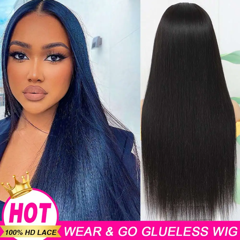 Wear-And-Go-5x5-Lace-Closure-Glueless-Wig-Human-Hair-Ready-To-Wear-Bone ...