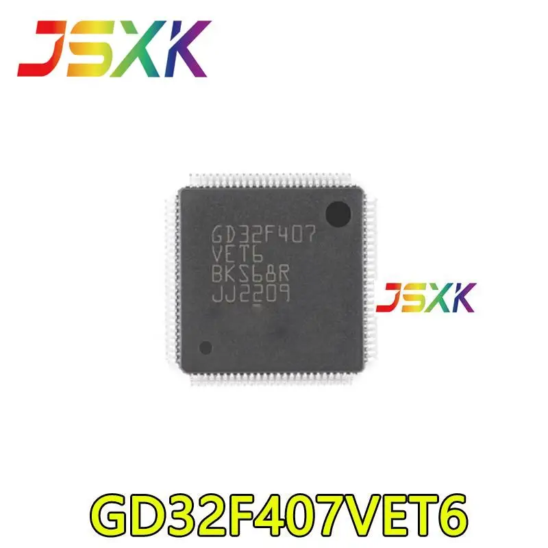 【10-2PCS】 New original patch GD32F407VET6 GD32F407 LQFP-100 ARM Cortex-M4 32-bit microcontroller ...
