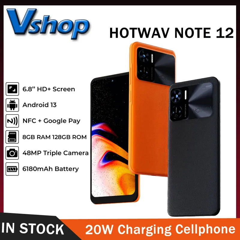 HOTWAV-Note-12-8GB-128GB-Smartphone-Face-ID-6180mAh-Battery-6-8-inch ...