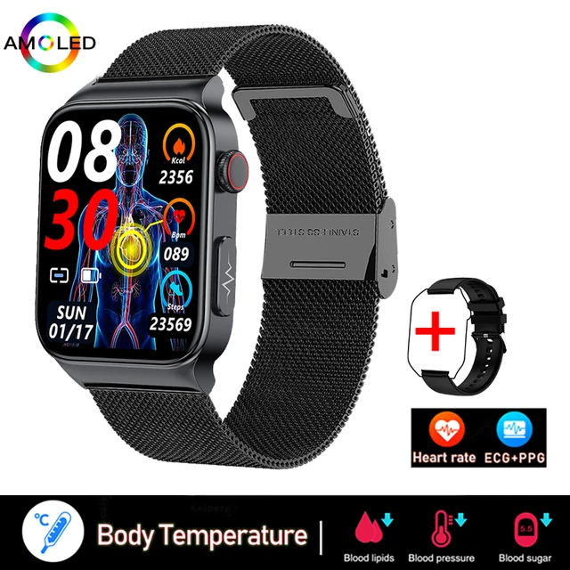 New ECG+PPG Smart Watch Men Laser Treatment Of Hypertension ...