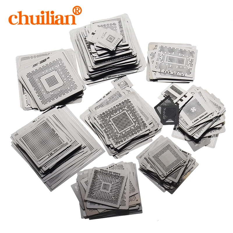 459pcs/lot BGA Reballing Rework Directly Heat Stencils Template Paste ...