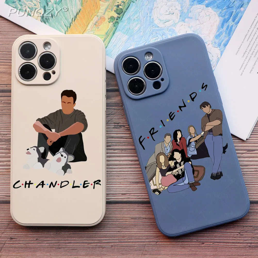 Cartoon-Clip-Art-Friends-TV-Show-Phone-Case-For-iPhone-15-PRO-14-pro ...