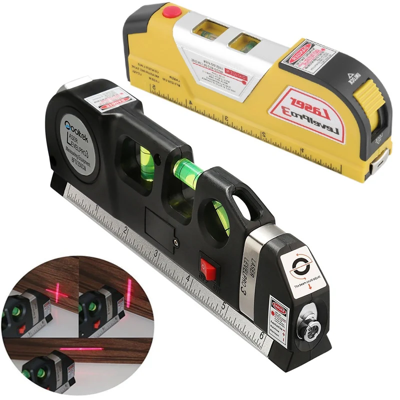 horizontal-Laser-ruler-Vertical-laser-Level-Measure-8FT-Aligner ...