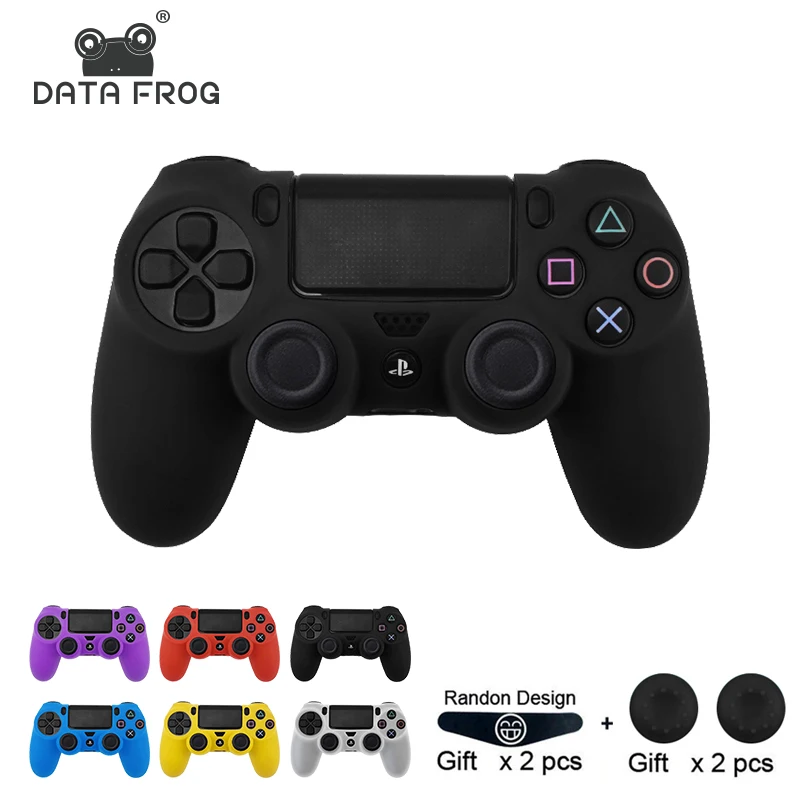 Data-Frog-Silicone-Gel-Rubber-Case-Cover-For-SONY-PS4-Controller ...