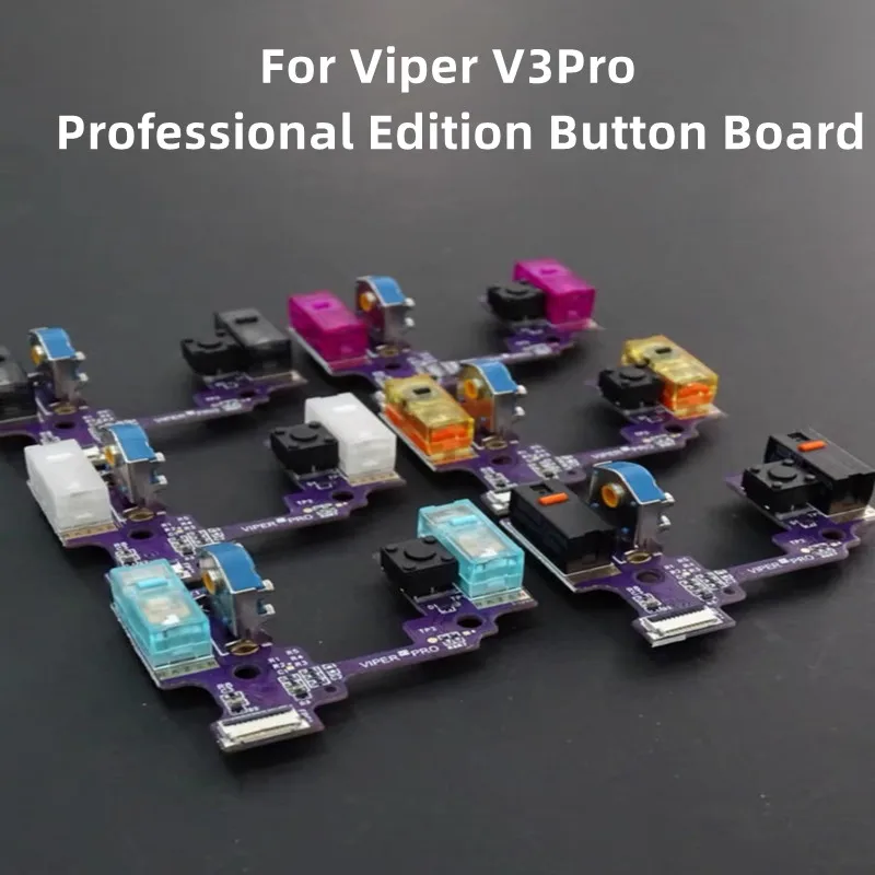 New Mouse Board Button PCB For Viper V3Pro Dust Proof Gold Wheel ...