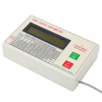 New ESR2501C Capacitor ESR DCR Tester Test In Circuit Capacitance Meter ...