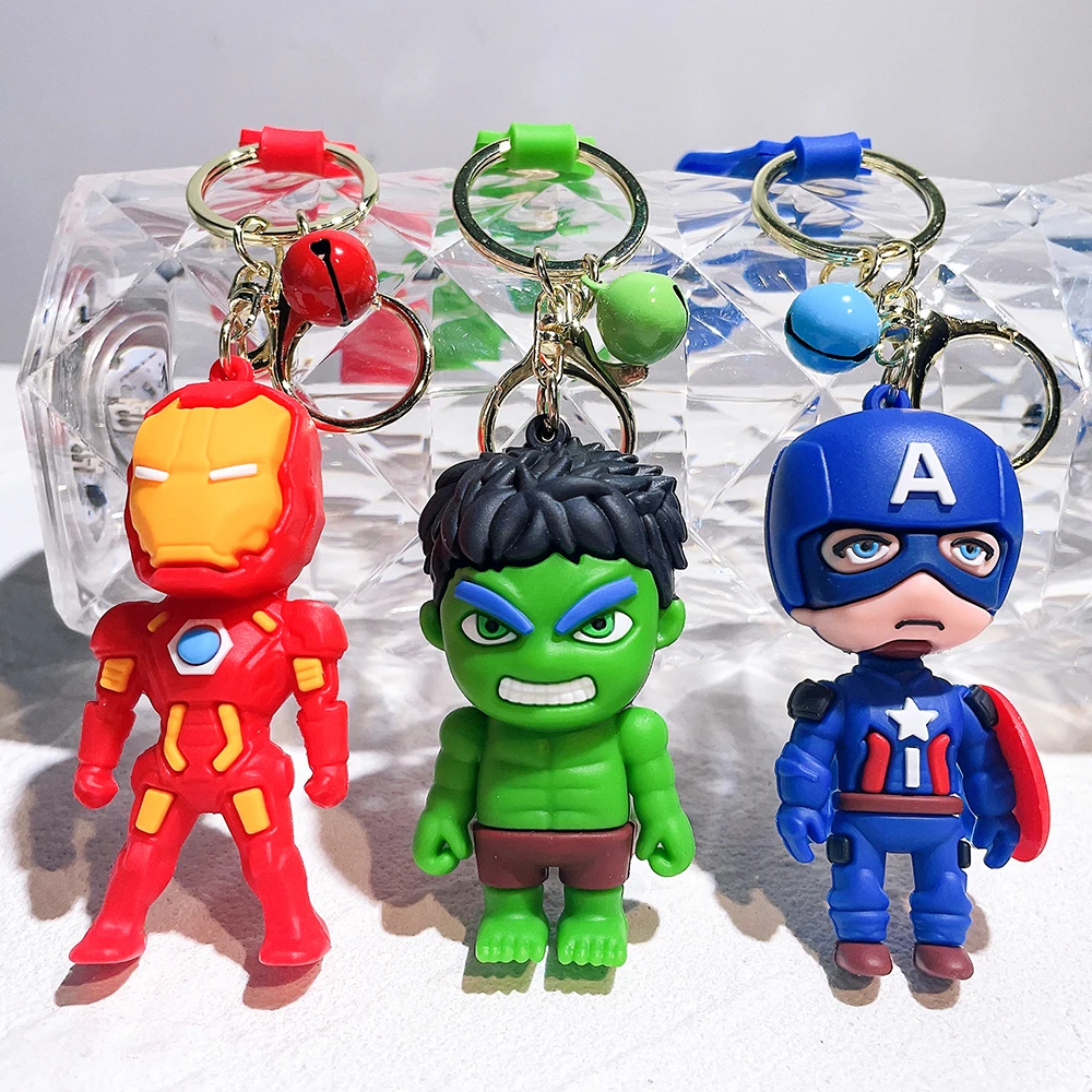 Marvel-Superhero-Batman-Doll-Keychain-Avengers-Captain-America-Iron-Man ...
