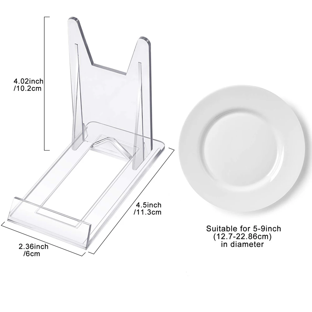 Acrylic 5 Piece Plate Display