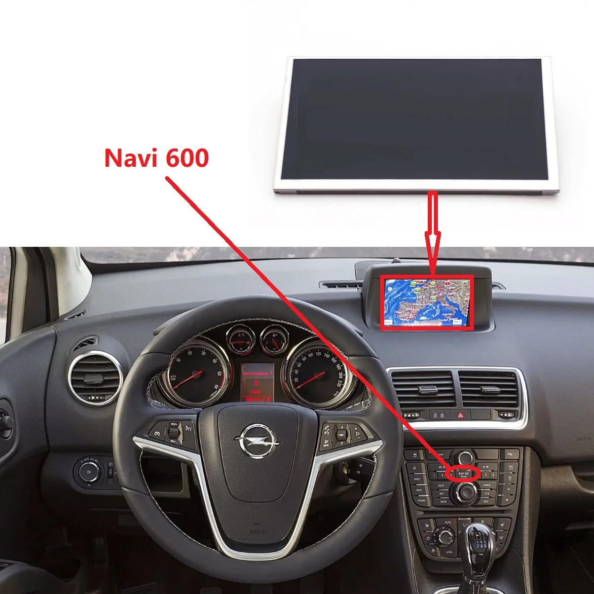 7-Zoll-Display-f-r-Opel-Meriva-B-GPS-Navigation-LCD-Bildschirm ...