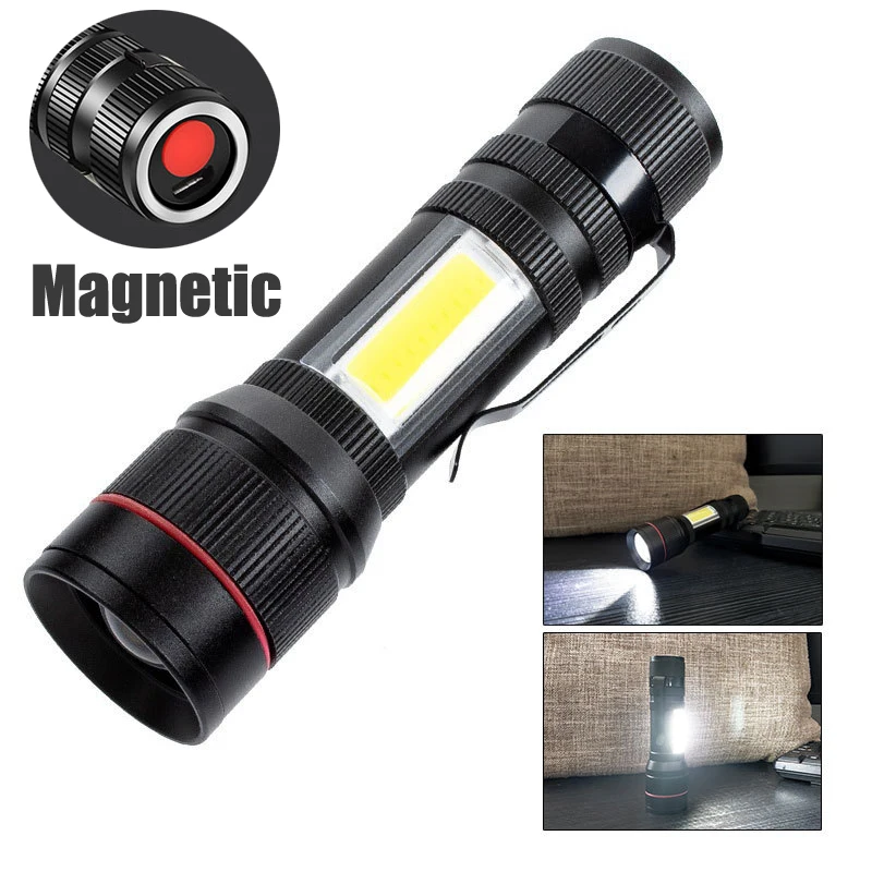 USB Rechargeable Mini LED Flashlight Strong Power Torch Work Light With ...