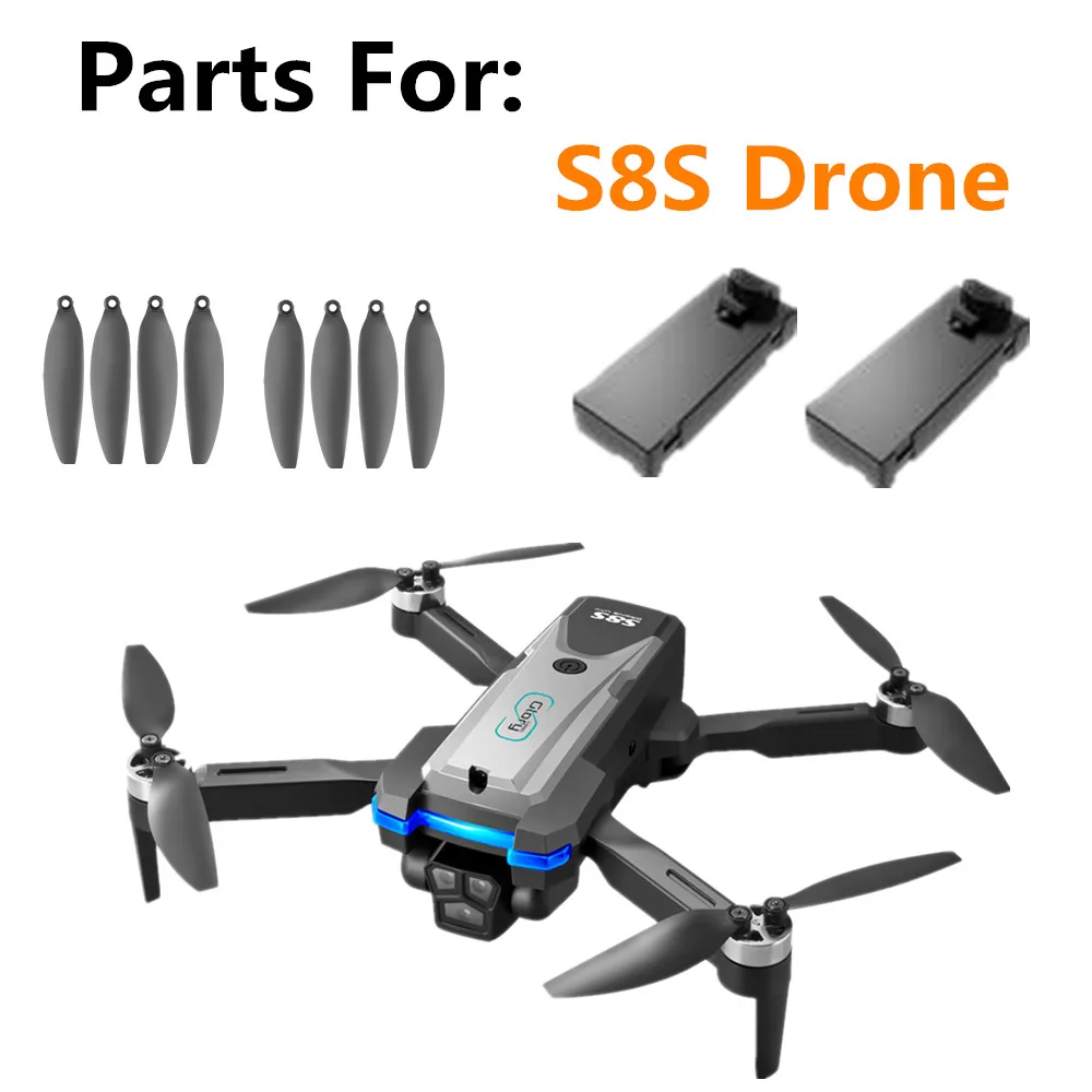 Drone-Battery-Accessories-3-7v-1800mAh-Propeller-Blade-S8S-Drone ...