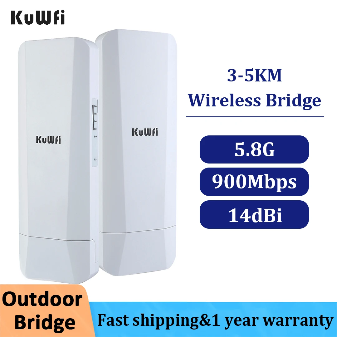 KuWFi-900Mbps-5-8G-Outdoor-Wifi-Router-Gigabit-Wireless-Bridge-WiFi ...