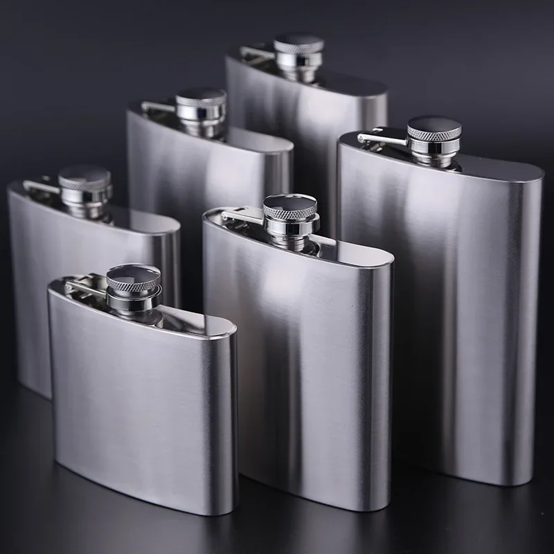 1-10oz-Stainless-Steel-Hip-Flask-Wine-Whisky-Pot-Bottle-For-Men ...