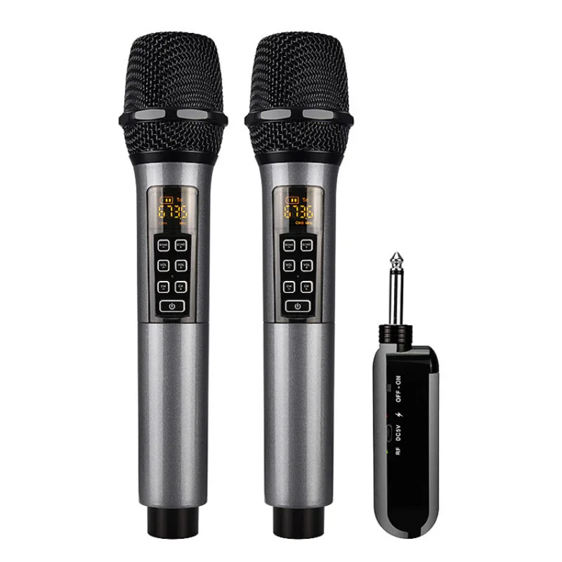 A-21-UHF-Wireless-Microphone-Rechargeable-Wireless-Microphone-Metal ...
