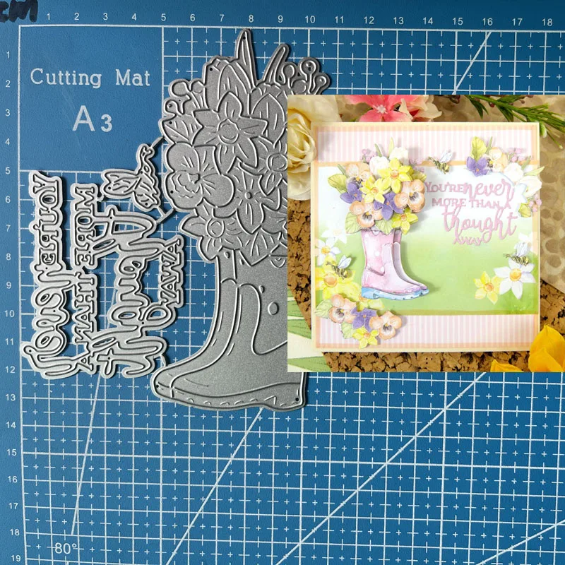 Lucky-Goddess-Metal-Cutting-Dies-Welly-Bouquet-Diy-Scrapbooking-Photo ...