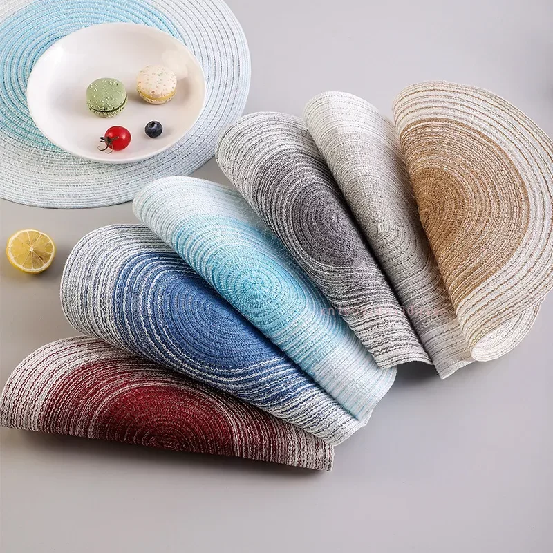 Circular-Insulation-Pad-Placemat-Meal-Mat-Coaster-Japanese-Style-Cotton ...