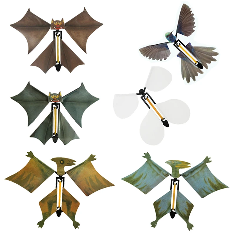 10pcs-set-Magic-Bat-Hummingbirds-Dinosaur-White-Butterfly-Flying-Toy ...