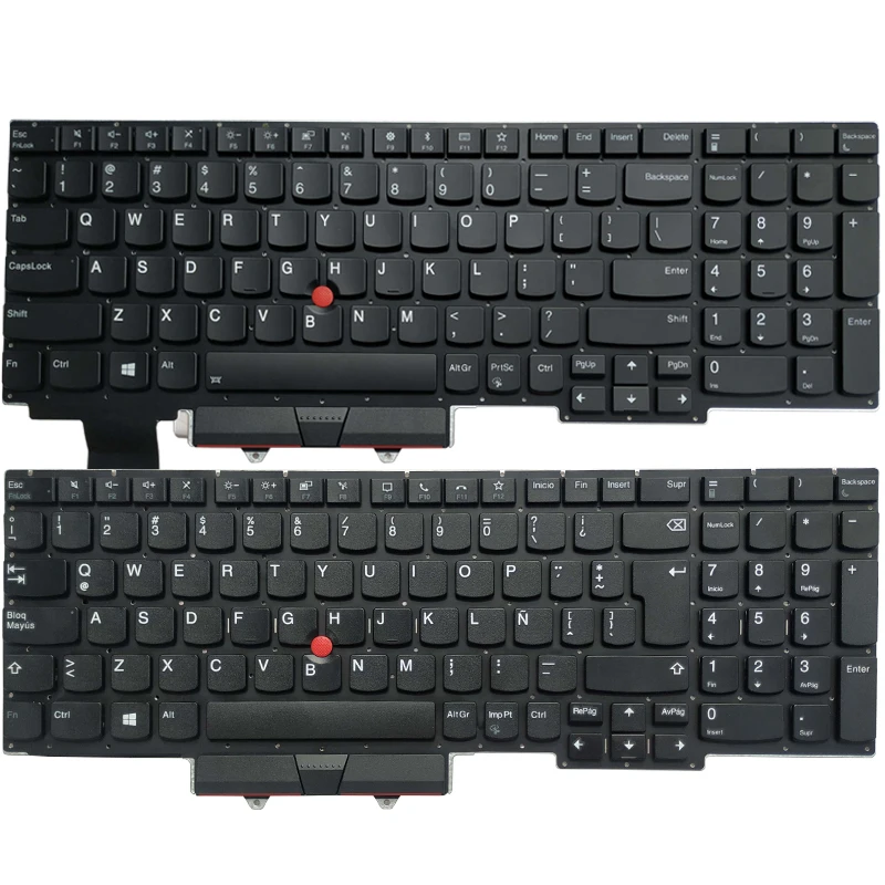 NEW-US-Spanish-French-AZERTY-Latin-laptop-keyboard-For-Lenovo-ThinkPad ...