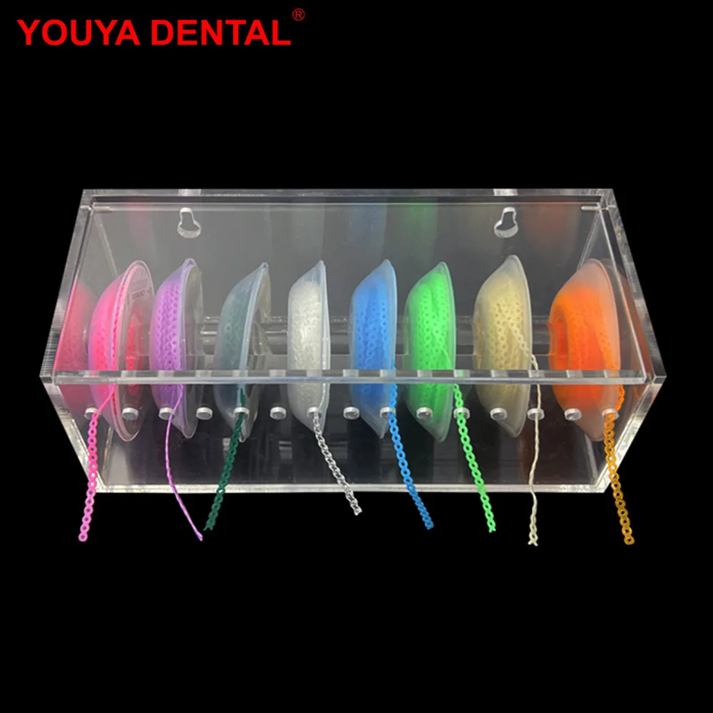 Dental-Chain-Organizer-Box-Clear-Orthodontic-Power-Chain-Box-Acrylic ...
