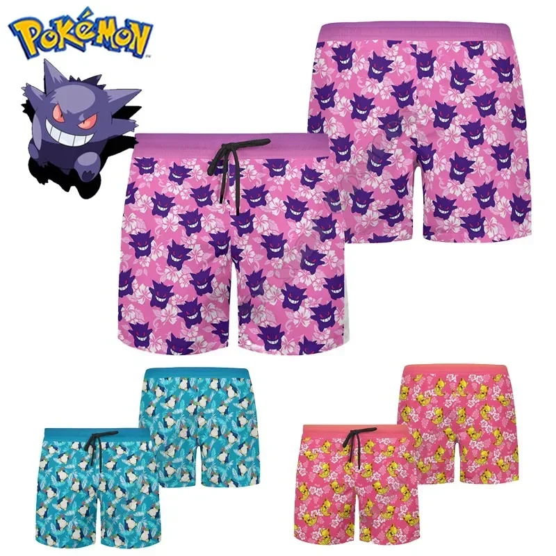 Anime-Pokemon-Gengar-Board-Shorts-for-Man-Hawaiian-Color-Short-Pants ...