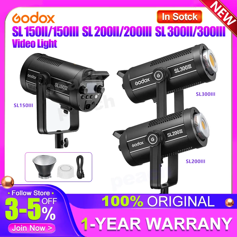 Godox-SL300III-SL300-II-SL150III-SL200-II-SL200III-White-Version-Video ...