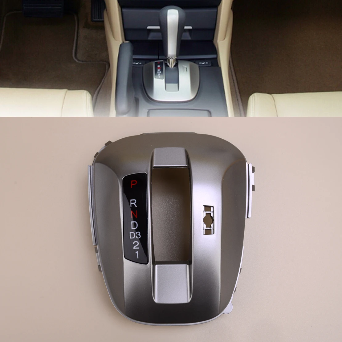 Car-Front-Center-Console-Shifter-Plate-Gear-Shift-Trim-Panel-Cover-Kit ...