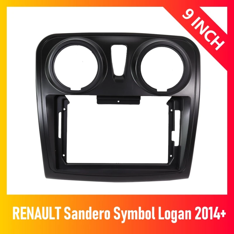 9 Inch Car Radio Fascias Frame For Renault Sandero Symbol Logan 2014+ Canbus Box Panel Dashboard ...