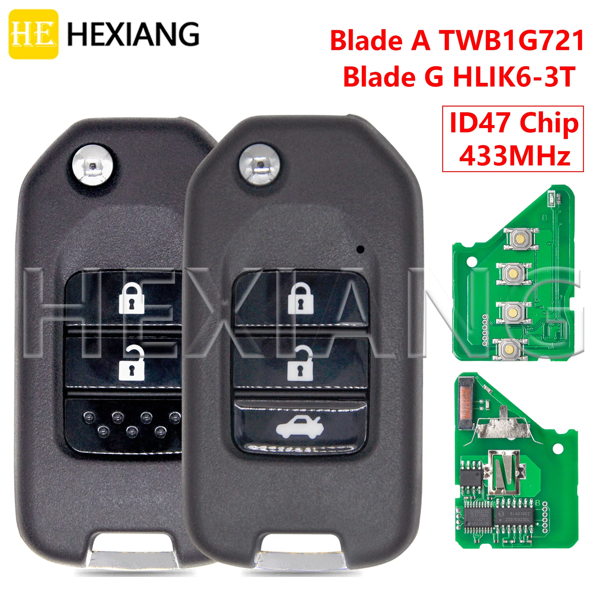 HE-ID47-433MHz-Car-Remote-Control-Key-A-Type-TWB1G721-G-Type-HLIK6-3T ...