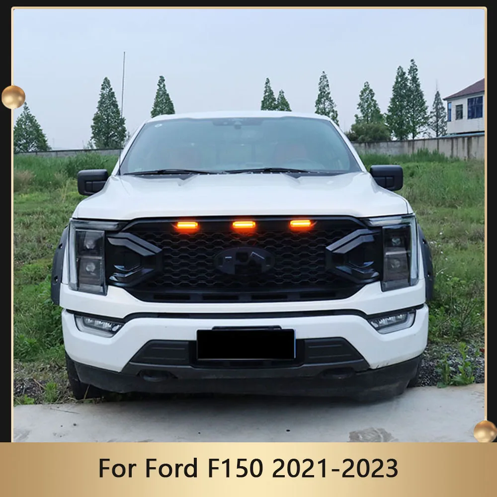 For-Ford-F150-2021-2022-2023-Matte-Black-Series-Body-Kit-Accessories ...