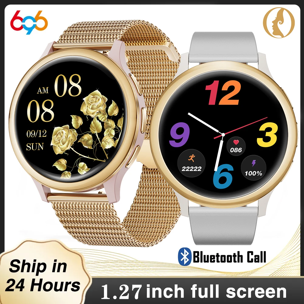1.75" Amoled Smart Watches Women GPS Sports Health Monitor Multi Dial ...