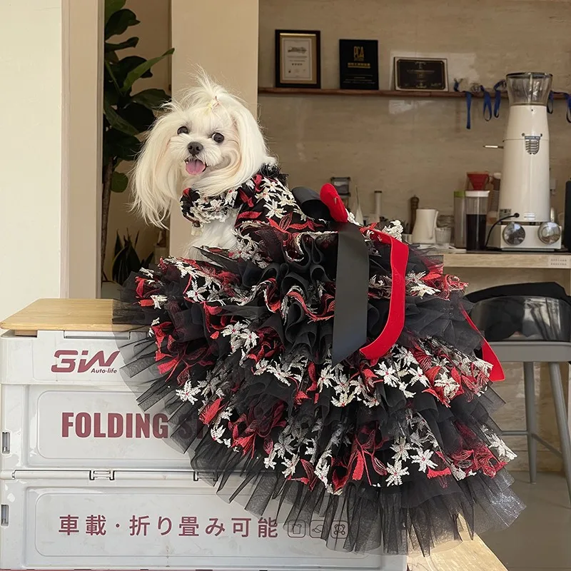 Luxury Unique Handmade Dog Clothes Pet Supplies Trailing Dress Maxiskit ...