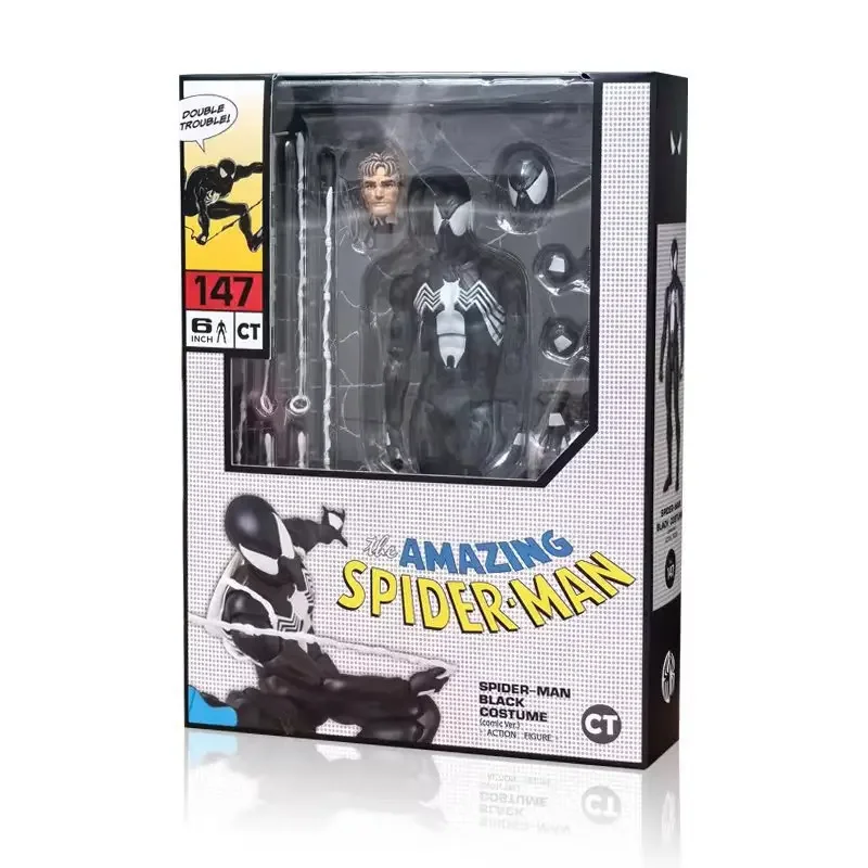 16cm-Mafex-147-Symbiote-Spider-Man-Comic-Version-Black-Spider-Man ...