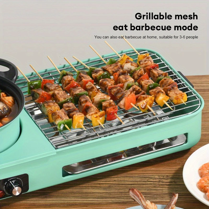 Fondussimo Fondue Avec Panier Individuel Electric Indoor Grill,1500W 2 ...