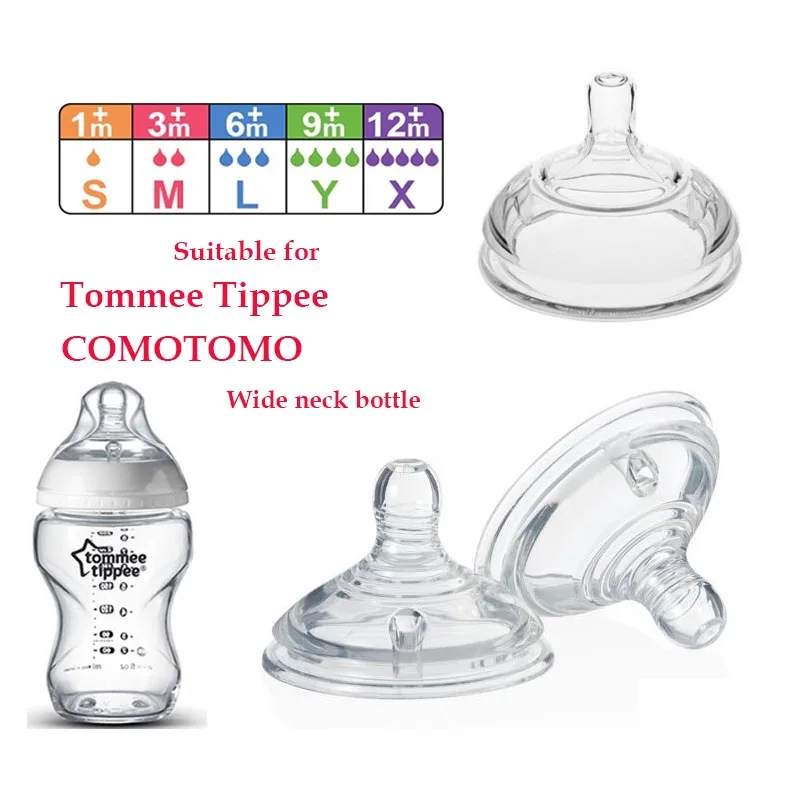 Tetina de bebé Puting para Tommee Tippee biberón, tetina de bebé X Botol Susu, más cerca de la ...