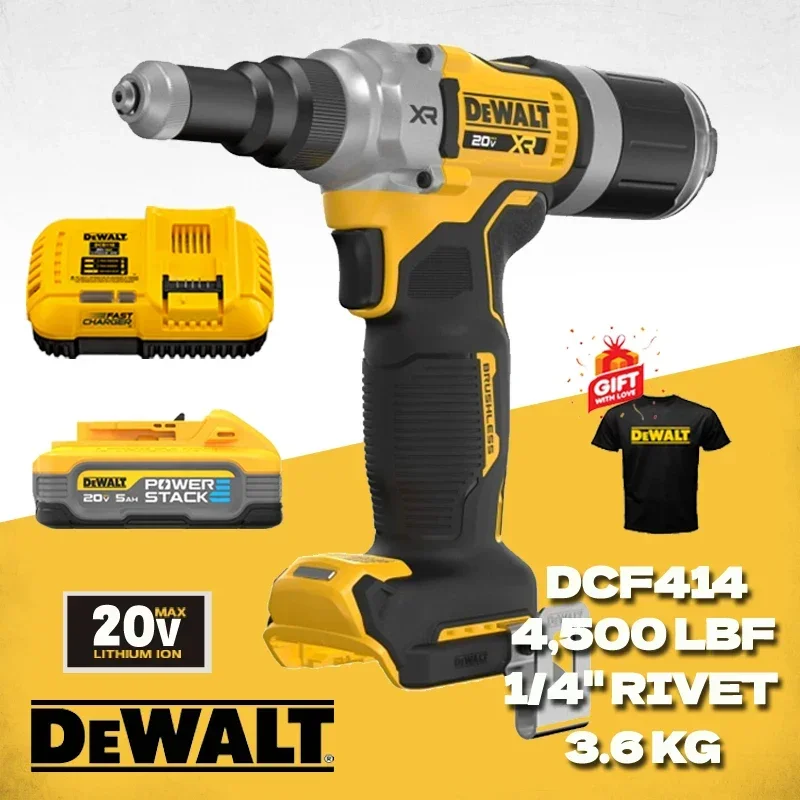 DEWALT-DCF414-Brushless-Rivet-Gun-Kits-20V-Cordless-Rivet-Nut-Gun-Drill ...