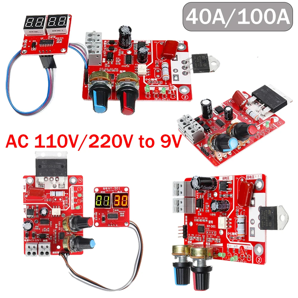 40A-100A-Spot-Welder-Module-AC-110V-220V-to-9V-Spot-Welding-Machine ...
