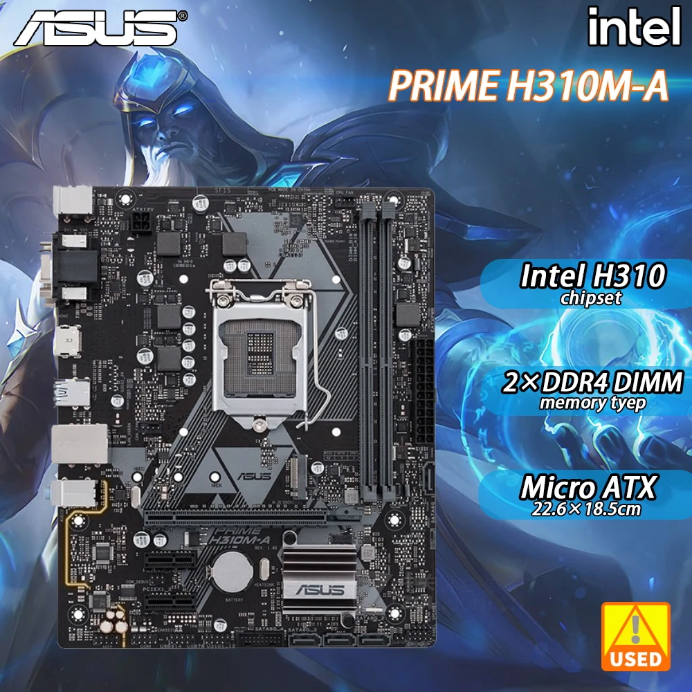 ASUS-placa-base-PRIME-H310M-A-con-Chipset-Intel-H310-para-CPU-de-octava ...