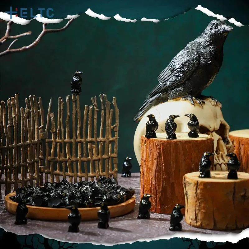 5/10Pcs Fake Bird Ghost Festival Halloween Decoration Simulation Resin ...