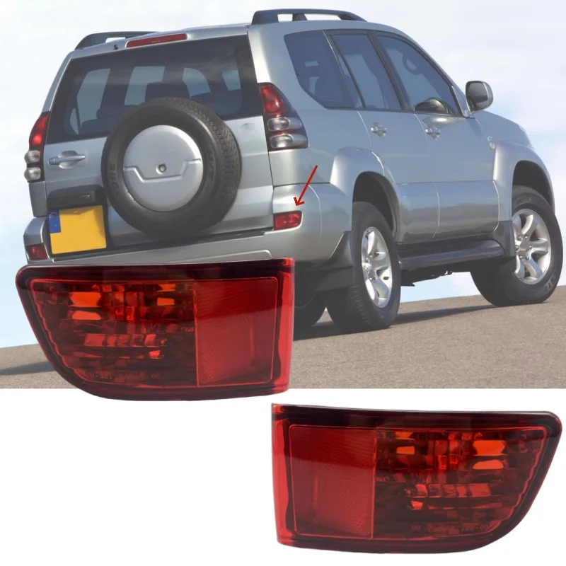 Rear Bumper Reflector for Toyota Land Cruiser Prado 120 Series GRJ120 ...