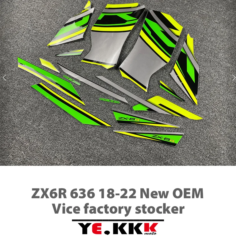 For-ZX-6R-636-Ninja6R-18-22-Racing-Team-KRT-Motorcycle-Stickers-Decals ...
