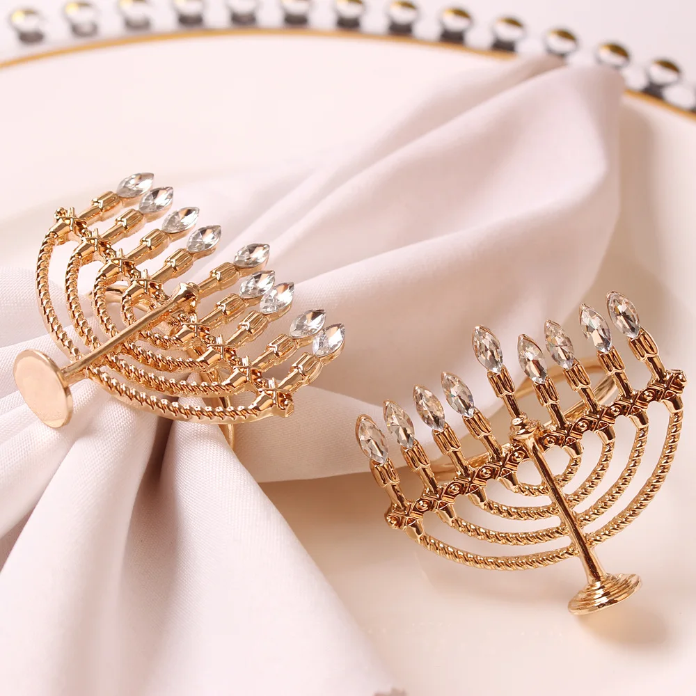 6pcs-border-metal-set-diamond-napkin-ring-hotel-creative-gold-napkin ...