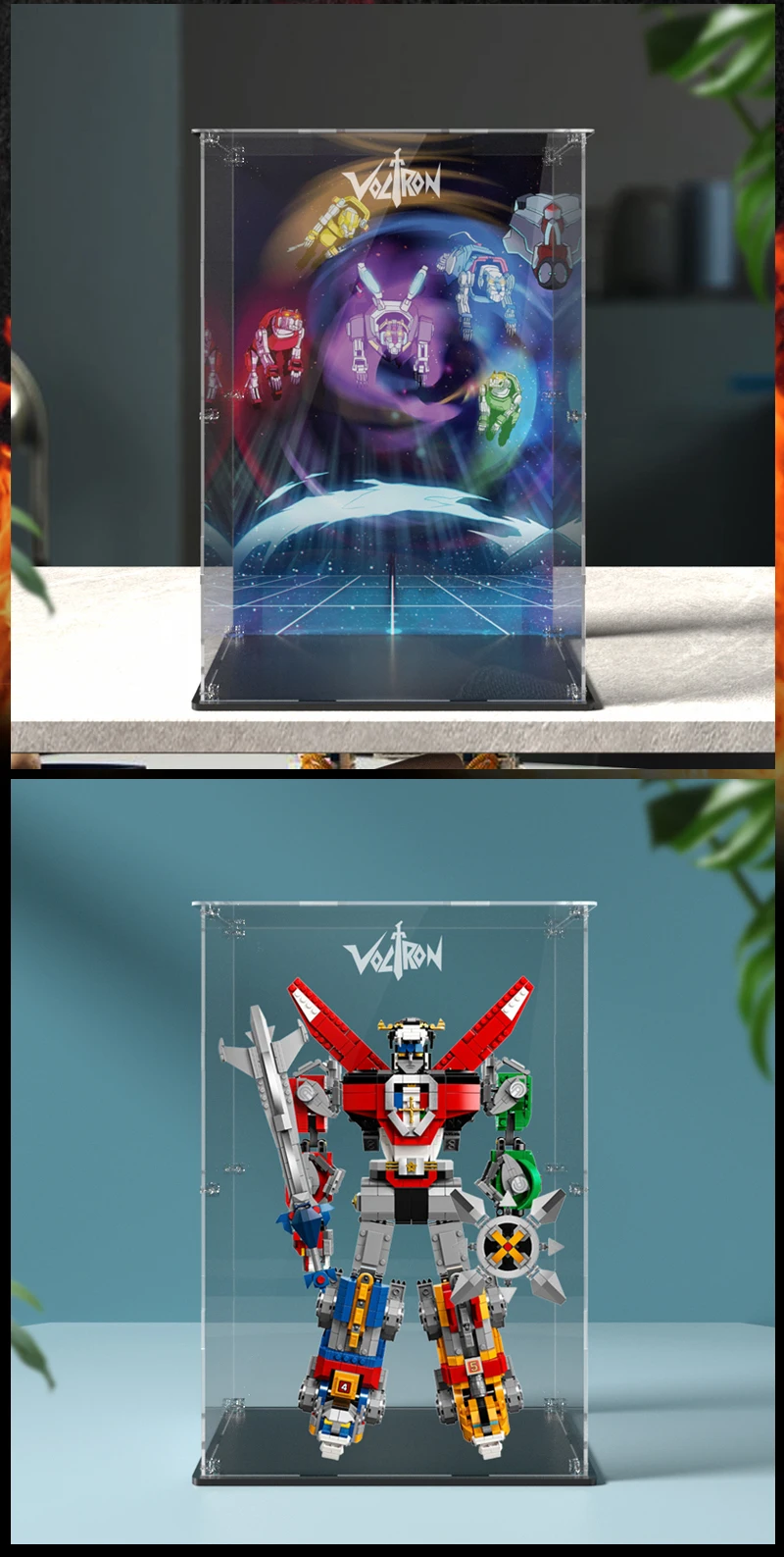 Acrylic Display Box For Lego 21311 Voltron Dustproof Clear Display Case ...