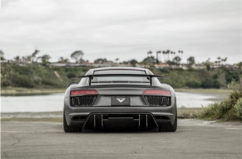 REAL FORGE CARBON FIBER SPOILER For Audi R8 V8 V10 GT 2017 2018 2019 ...