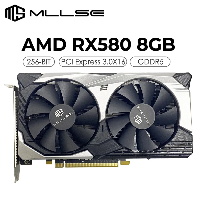 MLLSE-AMD-Radeon-RX-580-8GB-Gaming-Graphics-Card-GDDR5-256-bit-PCI ...