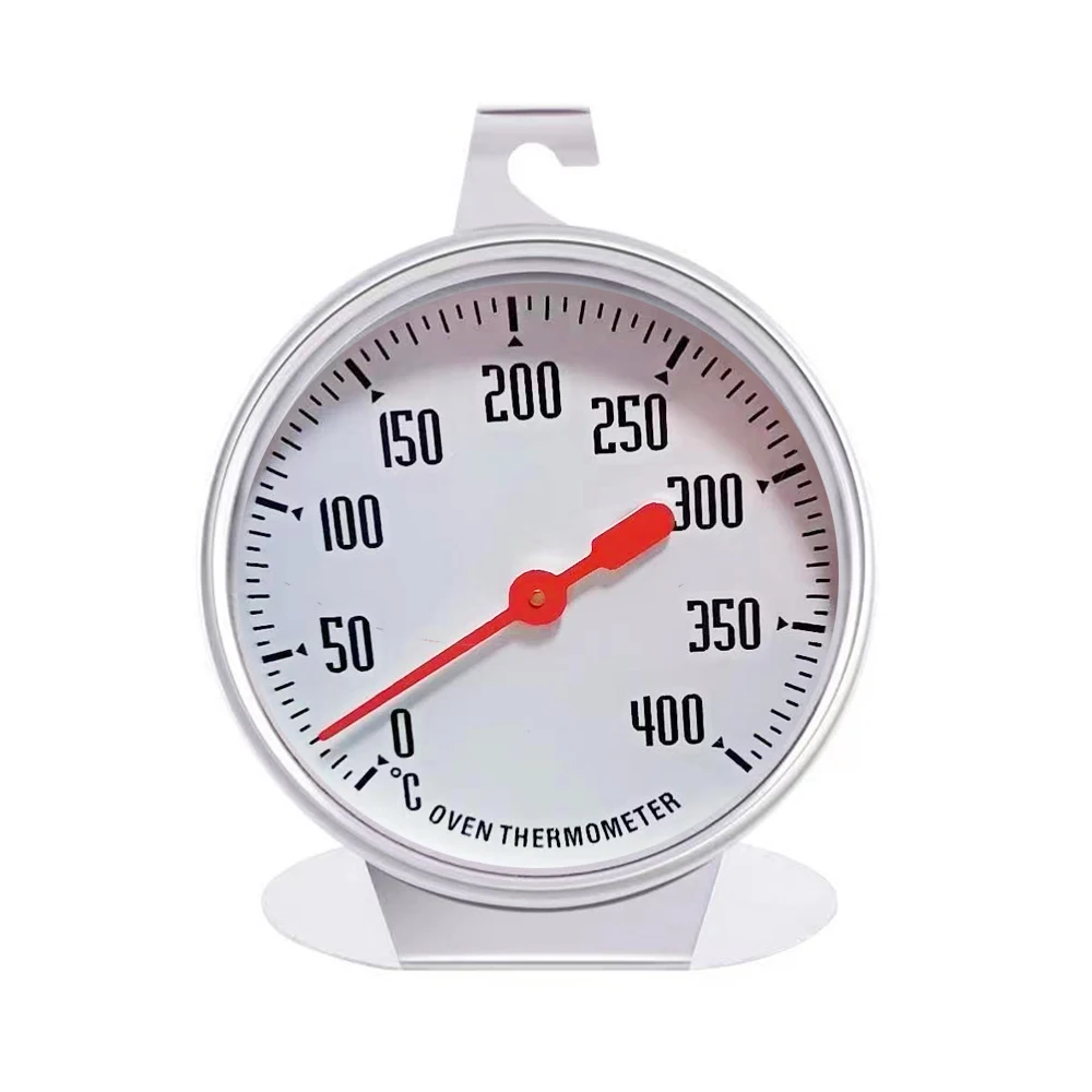 0-400 Celsius New Stainless Steel Oven Thermometer Hang Or Stand Large ...