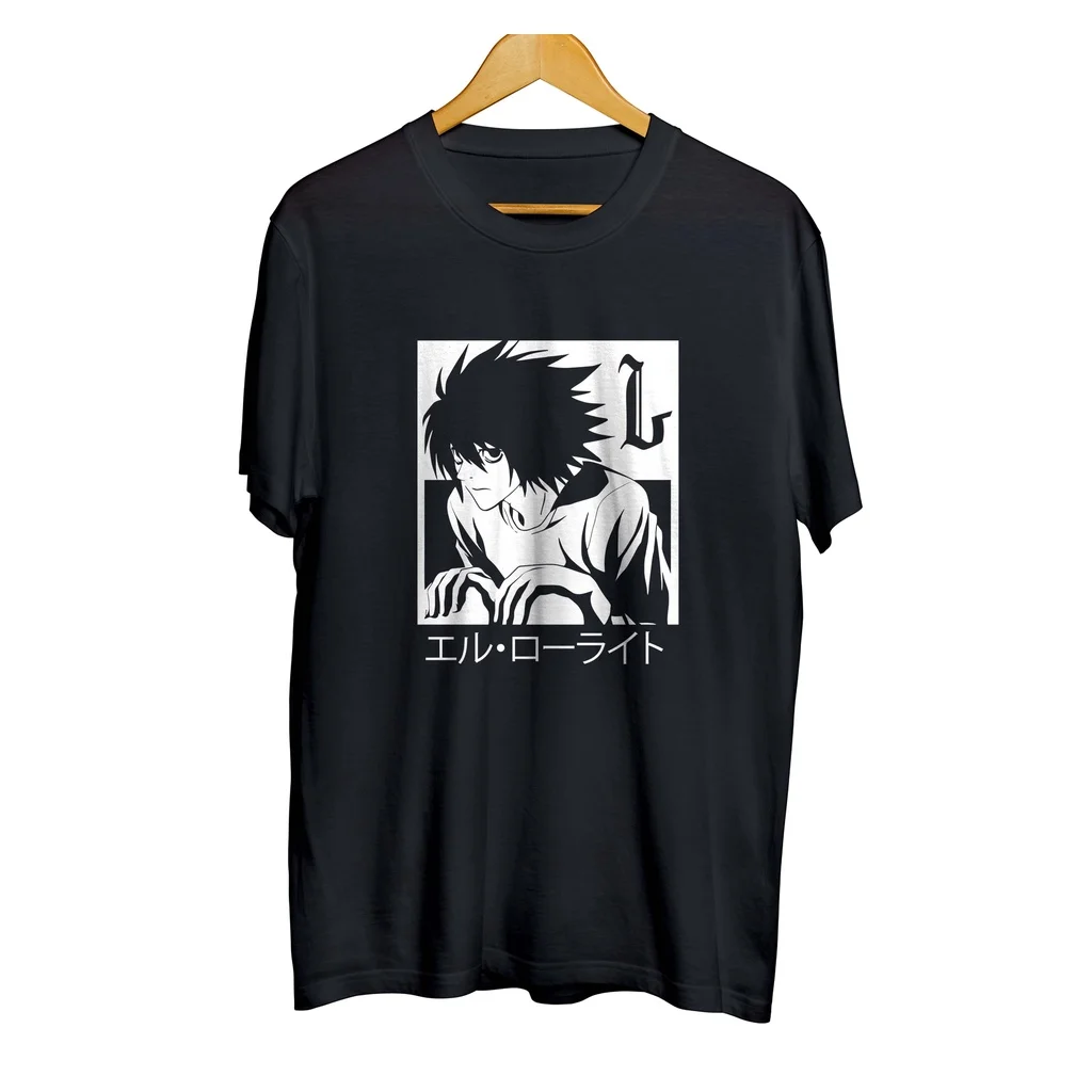 T-Shirts-distro-anime-L-DEATH-NOTE-L-LAWLIET-DEATH-NOTE-100-cotton ...